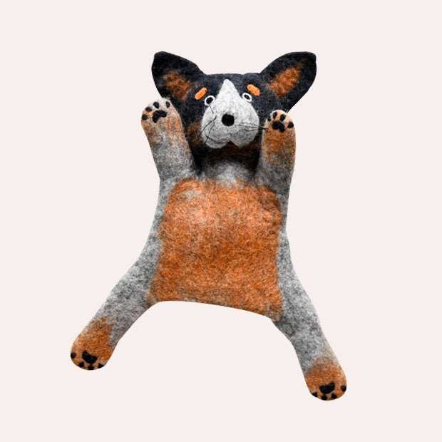 Hand Puppet - Australian Cattle Dog (Blue Heeler) – Thinkers & Makers