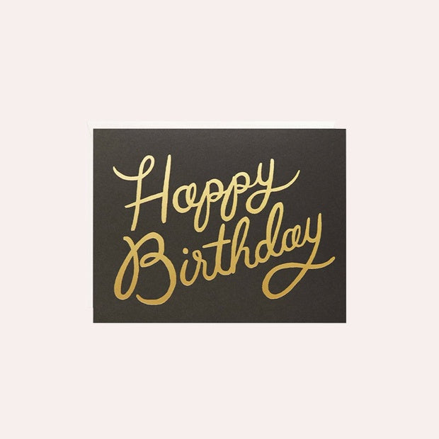 Card - Shimmering Happy Birthday - Rifle Paper Co – Thinkers & Makers